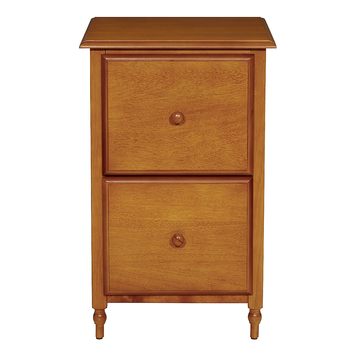OSP Home Furnishings Knob Hill Collection Office File Cabinet, Antique Cherry Finish