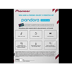 Pioneer MXT- S3166BT Digital Media Receiver + (4) 6.5" 2 Way Speaker Bundle with Pandora Premium Trial