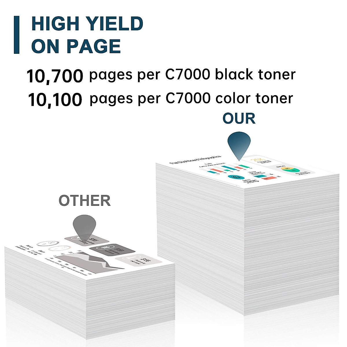 VersaLink C7000 Black High Capacity Toner-Cartridge Replacement for Xerox 106R03757 for VersaLink C7000 C7000/DN C7000/N (10,700 Pages)