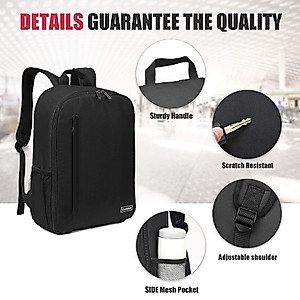 Cwatcun Camera Backpack with USB,Rain Cover,fit 15.6" Laptop,Anti-Theft Rear Open Camera Bag,Waterproof Camera Case with Tripod Straps for Canon Nikon Sony DSLR SLR Photography Bag Unisex(III-L-Black)