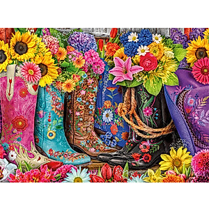 Buffalo Games - Lars Stewart - Cowgirl Colors - 1000 Piece Jigsaw Puzzle For Adults -Challenging Puzzle Perfect for Game Nights - Finished Size is 26.75 x 19.75
