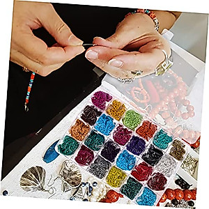 COHEALI 1 Set Hand Beaded Gasket Kit Bulk Jewelry Large Hole Glass Beads Loose Beads Bracelet Bead Kit Beads for Jewelry Making Glass Bracelet Making Beads DIY Craft Beads Kit DIY Supplies