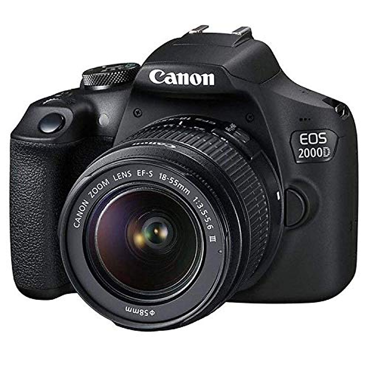 Canon EOS 2000D / Rebel T7 DSLR Camera with 18-55mm Lens + Creative Filter Set, EOS Camera Bag + Sandisk Ultra 64GB Card + 6AVE Electronics Cleaning Set, and More (International Model)