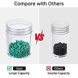 Bead Organizer Box, Diamond Painting Art Accessories Storage Box Containers, Diamond Bead Storage Box Organizer Containers Small Plastic Embroidery Storage Bead Container for Beads (1Pack-14Grid)