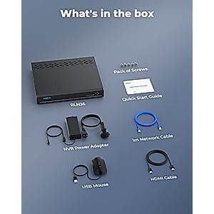 REOLINK 36 Channel Network Video Recorder for Security Camera System, Work with 12MP/4K/5MP/4MP HD Reolink IP Cameras NVR, Integrated O/I Alarm System, 3 HDD Bays, No HDD Included, RLN36