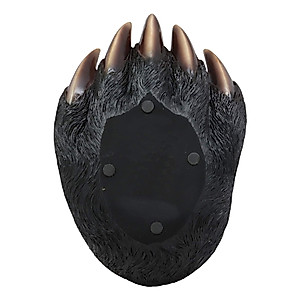 Ebros Rustic Large Long Claws Bear Paw Fruit Platter Serving Bowl Plate 11.5"Wide For Fruits Treats Candies Cookies Tabletop Decor Of Grizzly Bears Black Bears Wildlife Animal Kitchen Dining Accessory