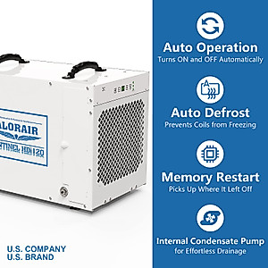 ALORAIR Sentinel HDi120 Commercial Dehumidifier with Pump, 235 Pints Whole Homes Dehumidifier for Crawl Spaces, Basements, up to 3,300 sq. ft. 5 Years Warranty, cETL, Optional Remote Monitoring
