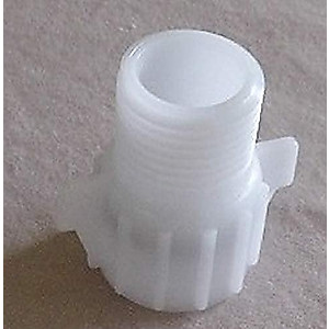 7/8 Inch Male Pipe Adapter to 1/2 Female with Built in Screen for Straining