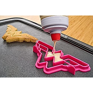 Whiskware Justice League Silicone Pancake Mold, Pancake Shaper, Dishwasher Safe, BPA and Phthalate Free Plastic, Wonder Woman