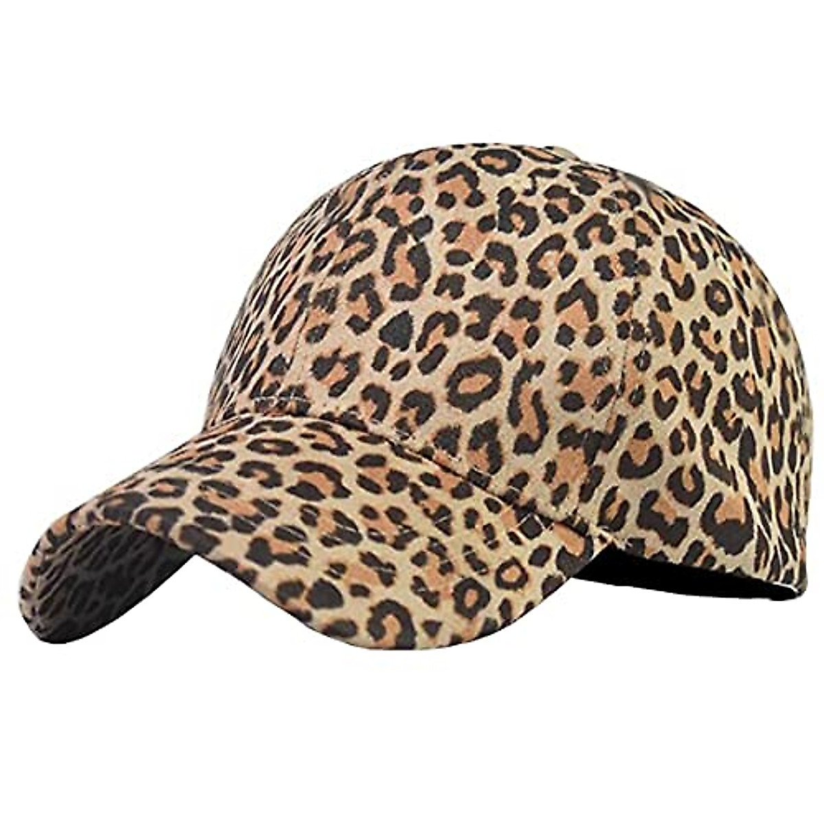 Foetest Adjustable Baseball Cap Leopard Print Hat Cotton Sunhat Headwear Outdoor Sports Cap