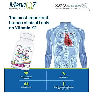 KAPPA NUTRITION (90 Capsules),Vitamin K2, Vitamin D3, Zinc, Selenium, Vanadium, Copper, Manganese, Potassium, Molybdenum, Calcium, Chromium, Iodine, Boron, Mineral 13 in 1 Advanced Complex, from