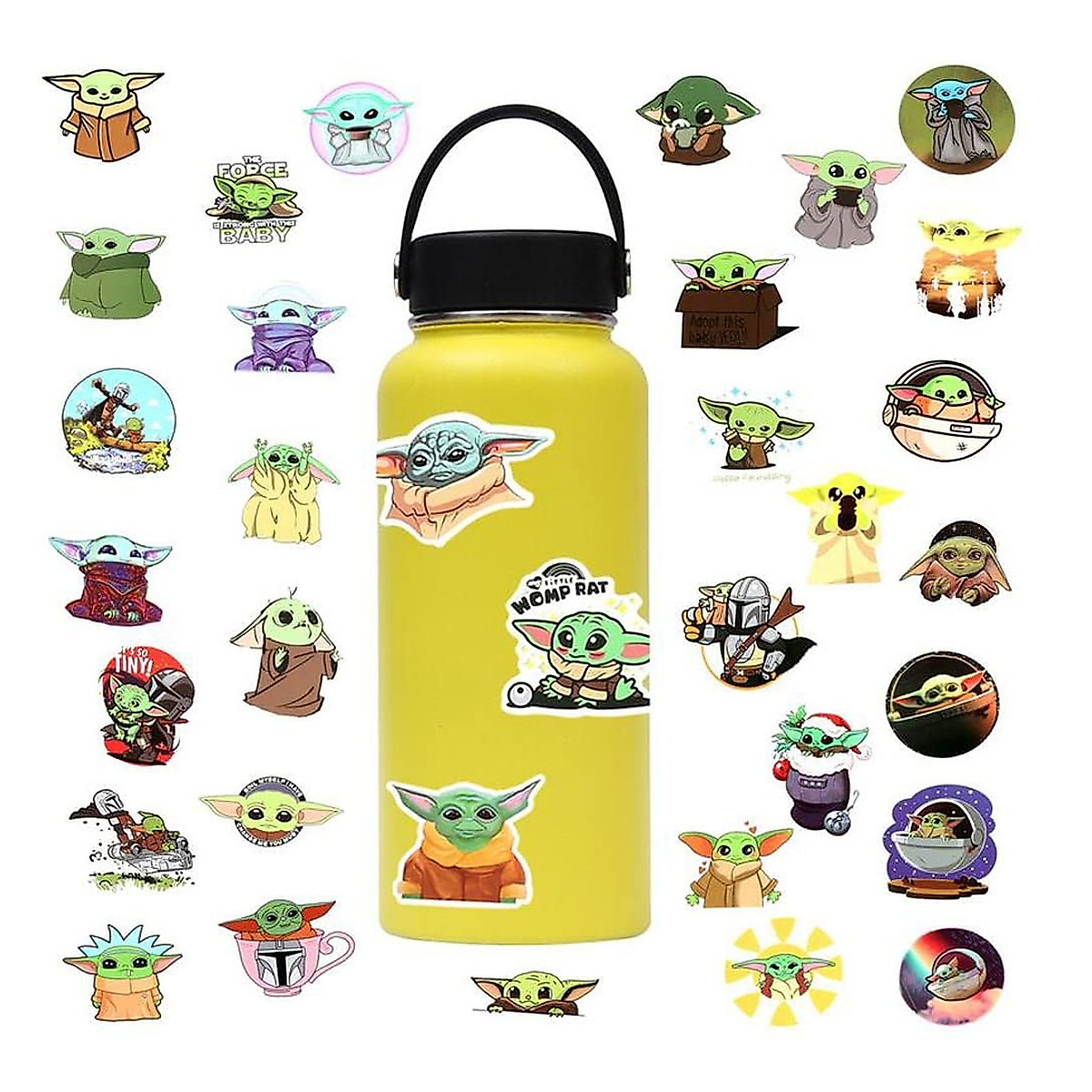 Baby yoda Stickers, [50pcs] Anime Stickers for Water Bottles Vinyl Waterproof Stickers for Car Motorcycle Decal Stickers