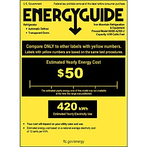 FVLFIL Procool Refrigeration 2-door Glass Front Stainless Steel Back Bar Cooler; 36" Wide, Counter Height Refrigerator