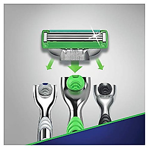 Gillette Mach3 Sensitive Razor Blades for Men, 4 Refills with Stronger-Than-Steel Blades