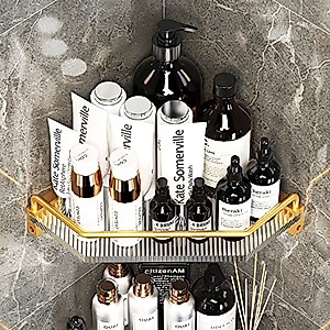 Corner Shower Caddy,Corner Shower Shelf, Shower Basket Wall Mounted,Shower Holder Organizer for Shampoo, Acrylic material, Beautiful and Generous Storage Shelf Shower Rack for Kitchen & Bathroom