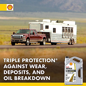 Shell Rotella T5 Synthetic Blend 15W-40 Diesel Engine Oil, 1 Gallon