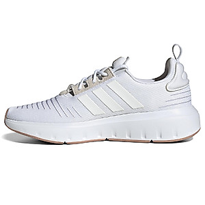 adidas womens Swift Run23 White/White/Gold Metallic 7.5
