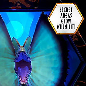 WOW! PODS Jurassic World Dominion Dilophosaurus | Light-Up Bobble-Head Figure | Official Dominion Merchandise, Toys and Gifts for Boys and Girls, Aged 5+ |193 in Series, Multicolor