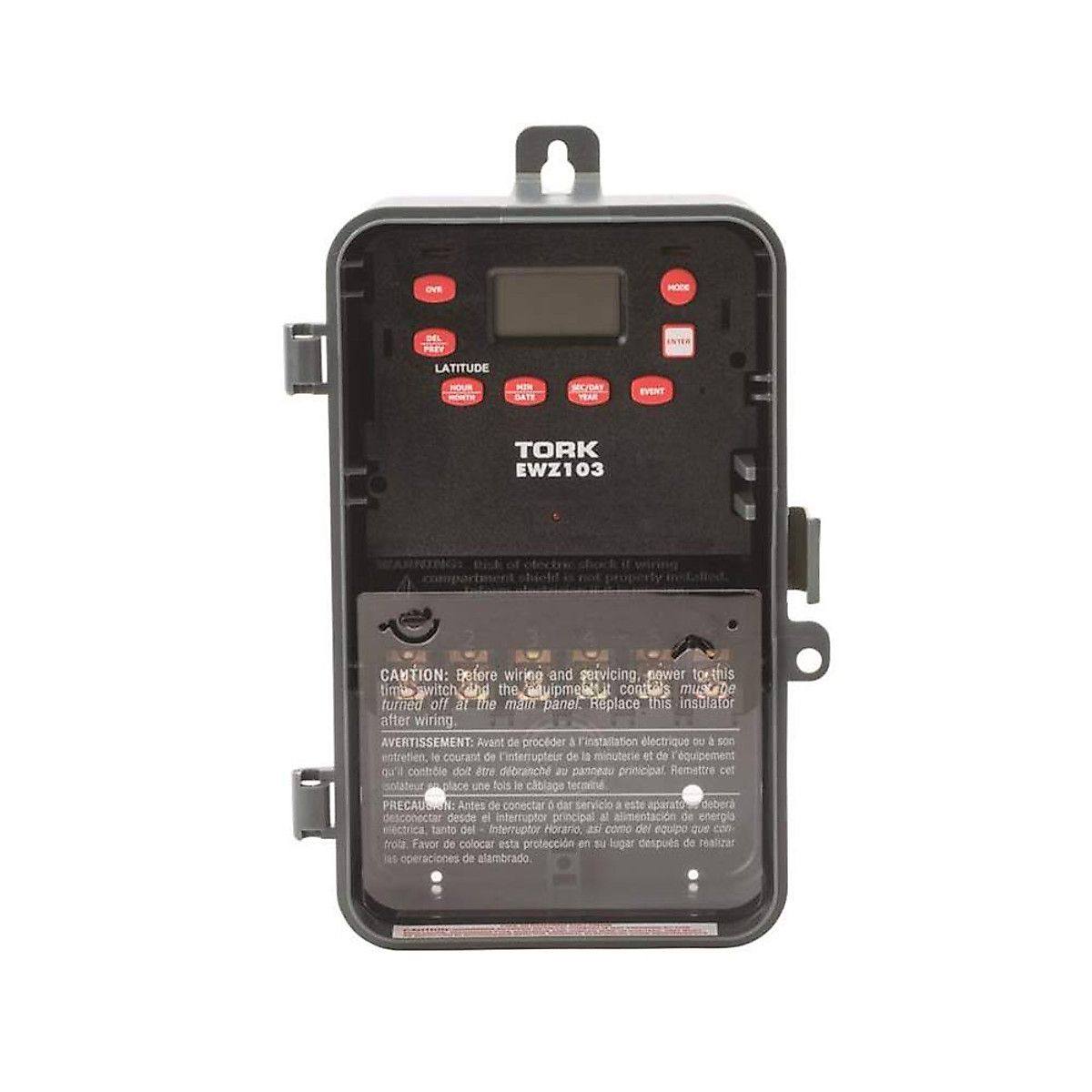 EWZ Series Multipurpose Control Astronomic 7 Day Time Switch, 120-277 VAC Input Supply, 1 Channel, DPST Output Dry Contact