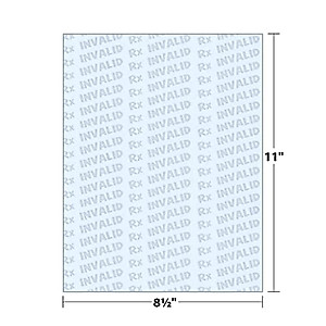 Blue Security Prescription Paper - 250 Sheets