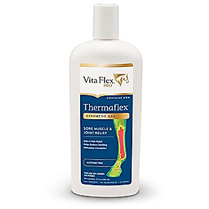 Vita Flex Thermaflex Liniment Gel for Sore Muscles and Joint Relief in Horses 12 Fluid Ounces