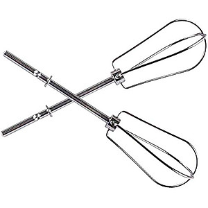 KHMPW & W10490648 Beaters for Hand Mixer by Wadoy Stainless Steel Pro Whisk Turbo Beaters, Cream, Making Mousse or Meringue, Shakes, Egg, Replace AP5644233, PS4082859, KHM2B, KHM512BM