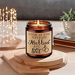 LEADO Scented Candles - Funny Wedding Gifts, Engagement Gifts for Women, Friends - Bridal Shower Gifts, Bride, Bride to Be Gifts for Her, Newlywed Gifts for Couples, Bride, Groom Gifts, Marriage Gifts