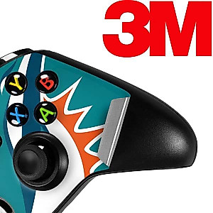 Skinit Decal Gaming Skin compatible with Xbox One S Controller - Officially Licensed NFL Miami Dolphins Large Logo Design