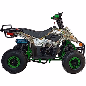 Motor HQ 110cc ATV Fully Automatic Four Wheelers 4 Stroke Engine 6" Tires Quads for Kids Blue Spider