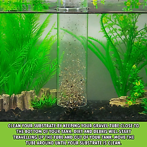 Python No Spill Clean and Fill Aquarium Maintenance System, Complete Ready-to-Use Gravel Cleaner and Water Changer for Fish Tanks, 50 Foot