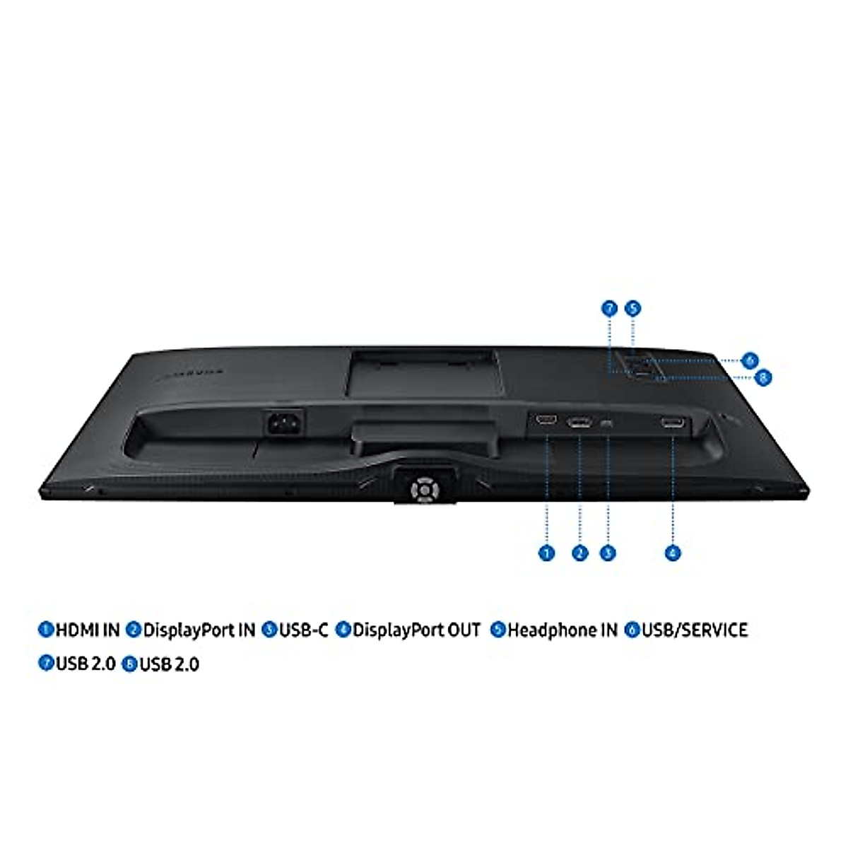 SAMSUNG S60UA 27-Inch QHD 2560 x 1440 Hi-Res 75Hz IPS Monitor HDMI, DP1.2, USB-C, Tilt, Swivel and Pivot (Renewed)