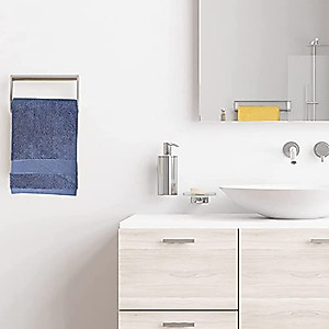 2 Pack Hand Towels for Bathroom- (14 x 30 Inch) 100% Cotton Hand Towel, Highly Absorbent and Quick Dry Face Washcloth, Home Soft Premium Towel for Hotel, Bath, Kitchen and Spa, Set of 2 (Blue)