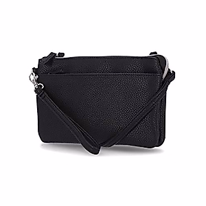 Mundi Brady Anti Theft Womens Cell Phone Crossoby Bag RFID Purse Wallet (Black)