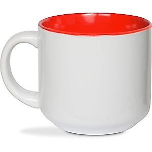 Pavilion Gift Company Blobby Dog-Mom I Woof You Ceramic Coffee Mug, Red