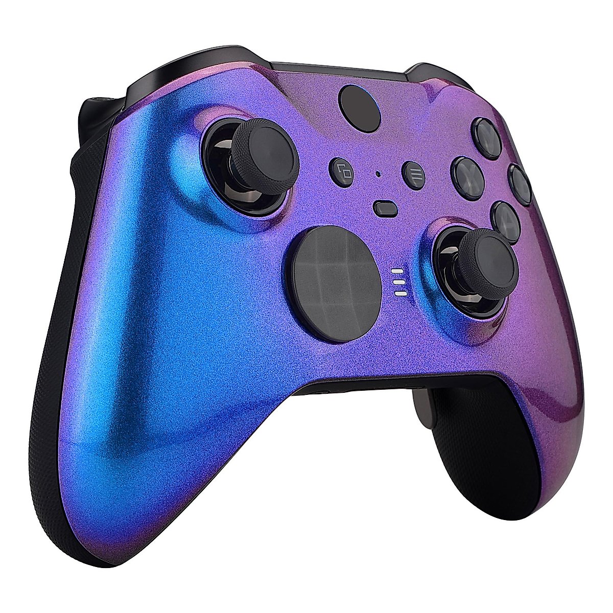eXtremeRate Chameleon Purple Blue Faceplate Cover, Front Housing Shell Case Replacement Kit for Xbox One Elite Series 2, Xbox Elite 2 Core Controller Model 1797 - Controller NOT Included