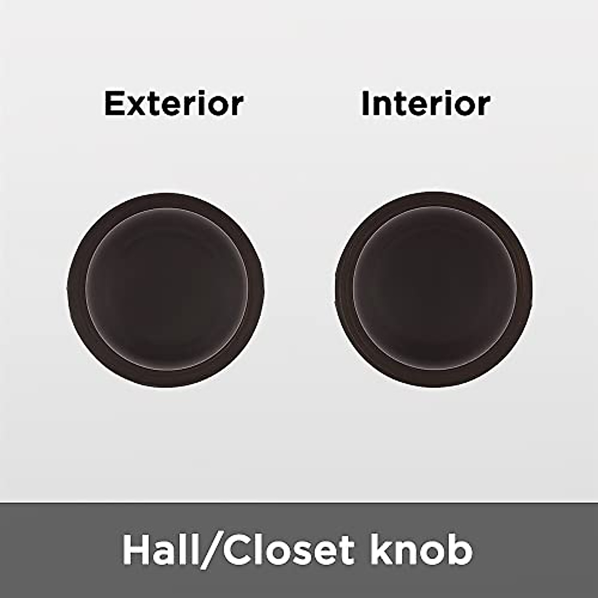 Kwikset Cove Interior Passage Door Knob, Handle For Closet and Hallway Doors, Non-Locking Doorknob, Venetian Bronze