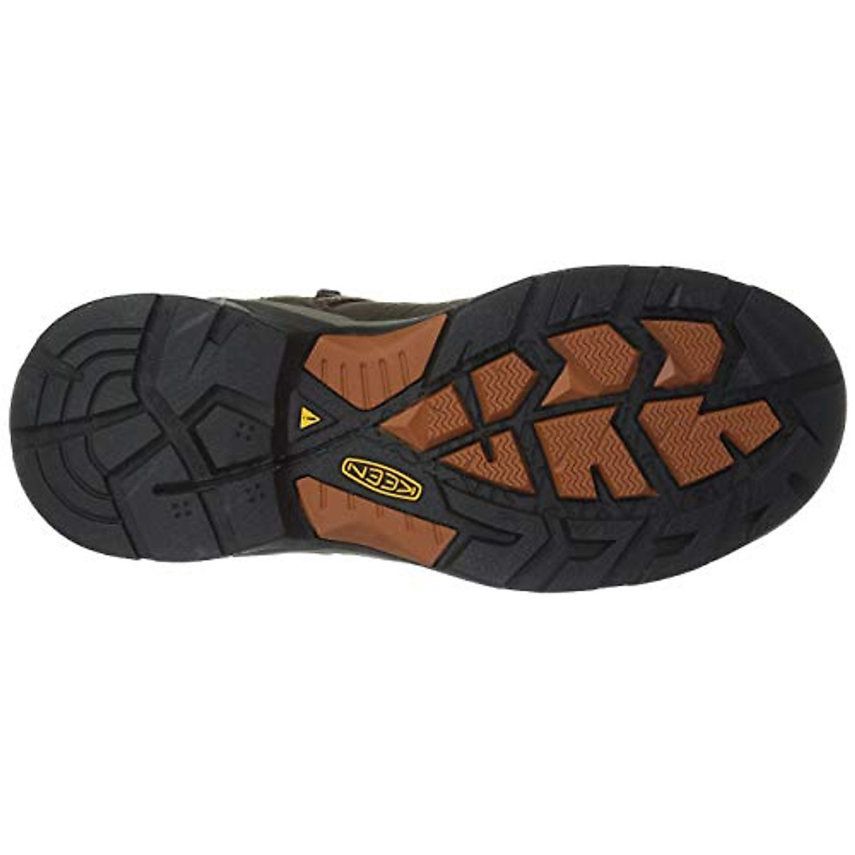 KEEN Utility Men's Detroit XT Mid Height Soft Toe Waterproof Work Boots, Black Olive/Leather Brown, 13 Wide