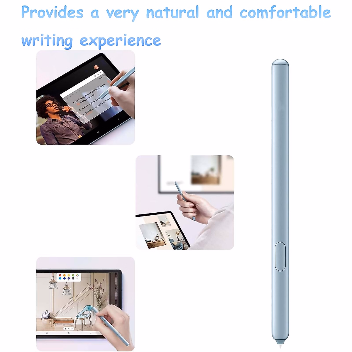 Galaxy Tab S6 Stylus Pen Replacement for Samsung Galaxy Tab S6,Tab S6 Pen Replacement for Galaxy S6 Stylus Touch S Pen with Nibs +Card Needle(Cloud Blue)