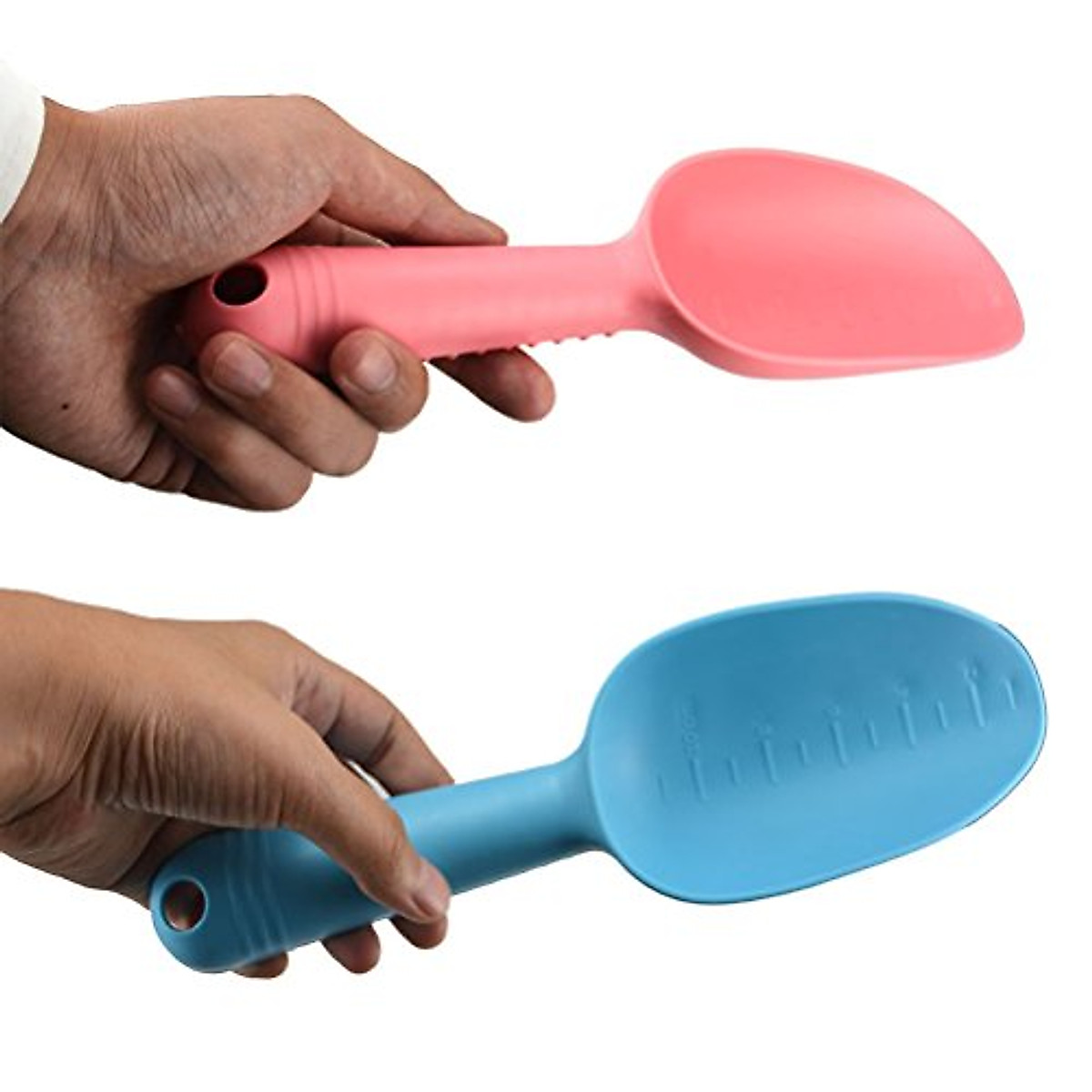Annymall Composite Muti-Functional Scoop, 2 Piece Plastic Homegrown Gardening Tool Flowerpot Shovel Scoop, Pet's Food Scoop, Beach Sand Shovel 10‘’