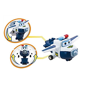 Super Wings Transformer Toys, 5 in Paul Transforming Airplane Toys, 2-in-1 Mode Action Figures, Plane to Robot, Preschool Gift Transformer Figures Toys for Boys Girls Kids Age 3 4 5 6 7 8+