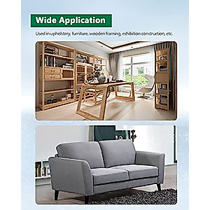 meite 18 Gauge 1/4-Inch Narrow Crown Staples, 1-1/2-Inch Length Heavy Duty Galvanized Upholstery Staples for Electric or Pneumatic Narrow Crown Stapler Guns (4,000 PCS)