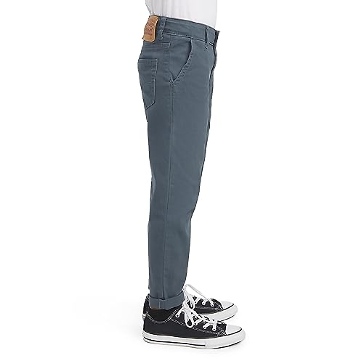 Levi's Boy's 502 Regular Taper Fit Chino Pants, Dark Slate, 10