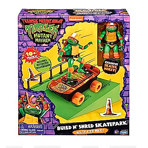 Teenage Mutant Ninja Turtles: Mutant Mayhem Michelangelo on a Skateboard with Accessories by Playmates Toys - Amazon Exclusive
