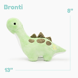 Bellzi Brontosaurus Cute Stuffed Animal Plush Toy - Adorable Soft Dinosaur Toy Plushies and Gifts - Perfect Present for Kids, Babies, Toddlers - Bronti