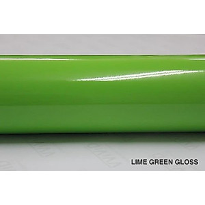 VViViD Lime Green Gloss 60 Inches x 1 Foot Car Wrap Vinyl Roll with Air Release 3MIL-VViViD8