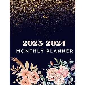 weekly planner 2023-2024: weekly planner 2023-2024,Retro Rose Wildflower Cage Design