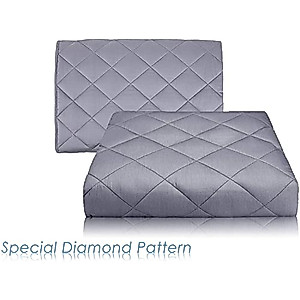 Qusleep Diamond Weighted Blanket (Grey, 60''80'' - 25LB)