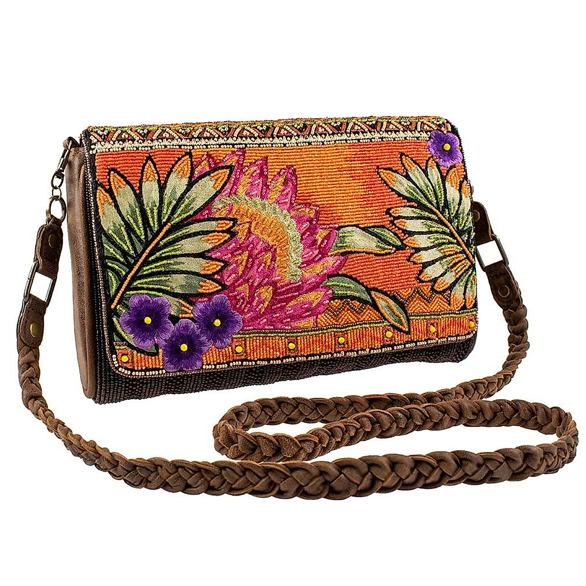 Mary Frances Desert Flower Crossbody Handbag, Multi
