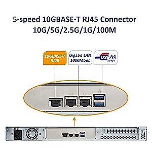 TERRAMASTER U4-111 10GbE NAS 4-Bay Network Storage Server Enterprise-Class Apollo Quad Core 1.5GHz Plex Media Server (Diskless)