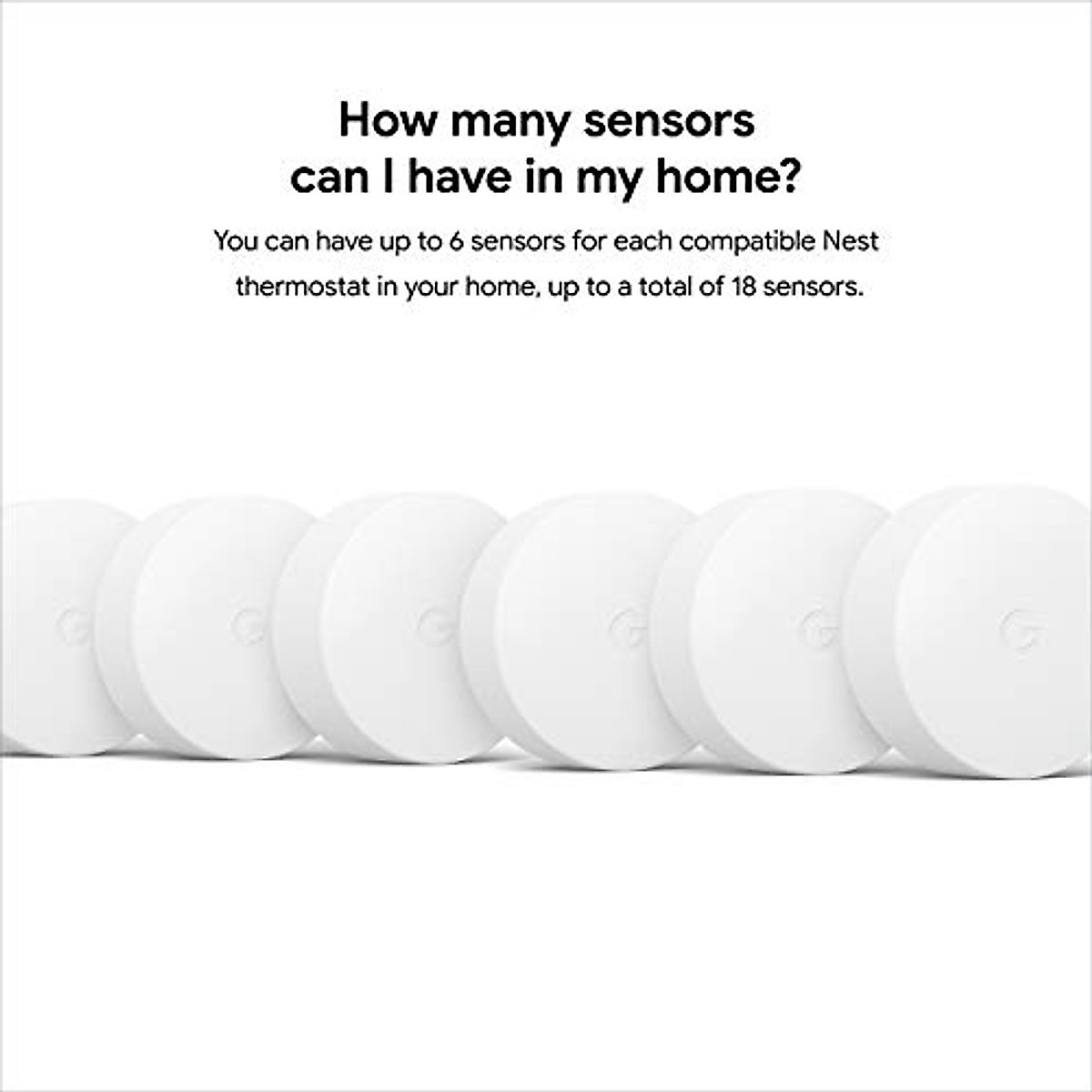Google Nest Temperature Sensor 3 Count Pack - Nest Thermostat Sensor - Nest Sensor That Works with Nest Learning Thermostat and Nest Thermostat E - Smart Home